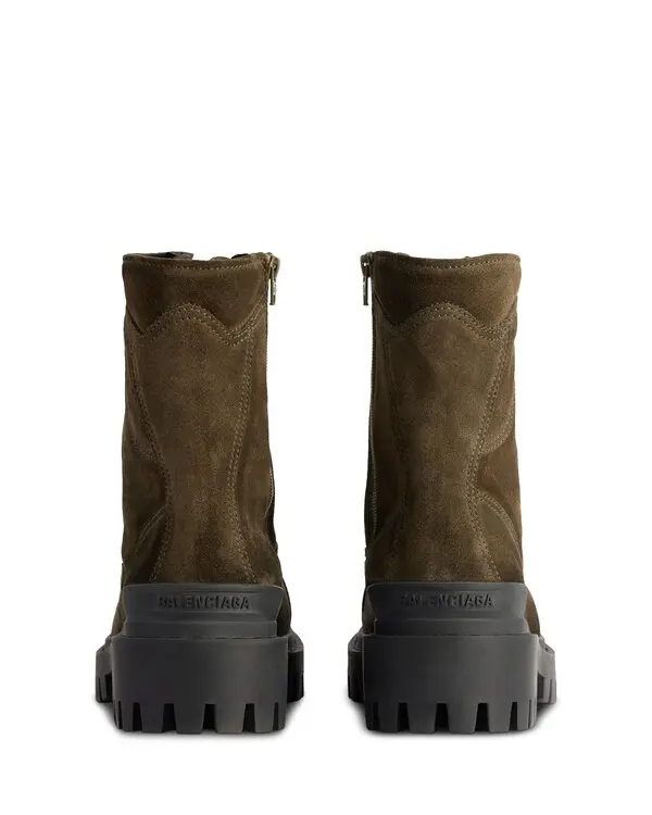 Balenciaga Waxed Suede Boots