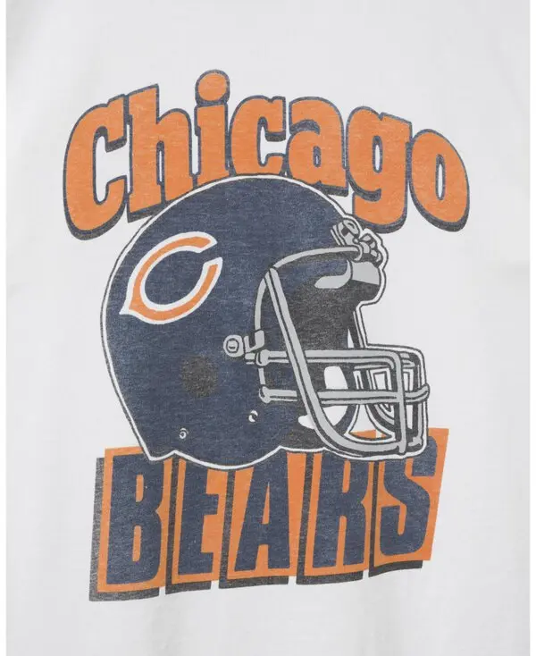 Junk Food Clothing Chicago Bears Throwback Helmet Tee