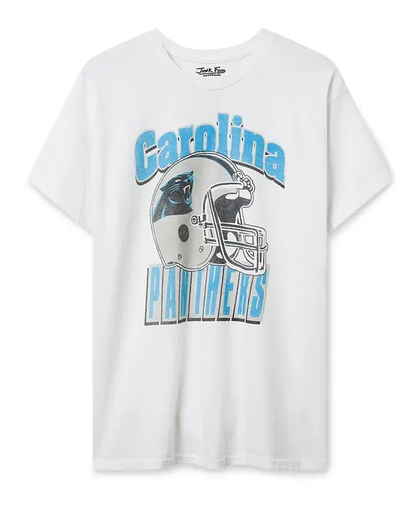 Junk Food Clothing Carolina Panthers Throwback Helmet T-shirt