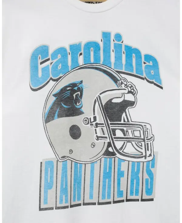 Junk Food Clothing Carolina Panthers Throwback Helmet T-shirt