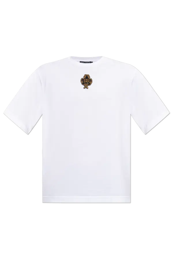 Dolce & Gabbana T-shirt With Applique - White
