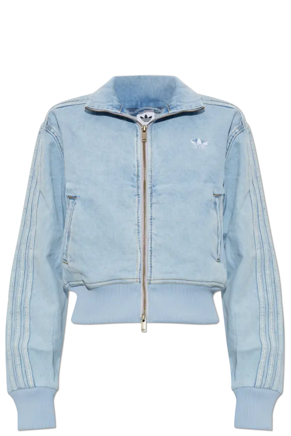 ADIDAS ORIGINALS Denim Jacket With Embroidered Logo - Blue