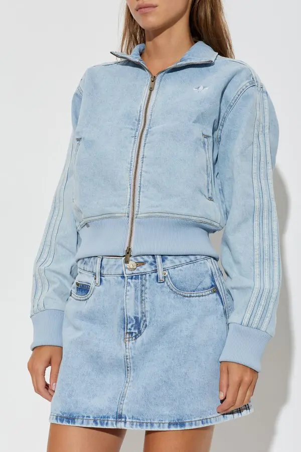 ADIDAS ORIGINALS Embroidered Logo Denim Jacket