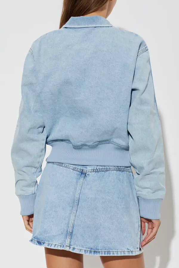 ADIDAS ORIGINALS Embroidered Logo Denim Jacket