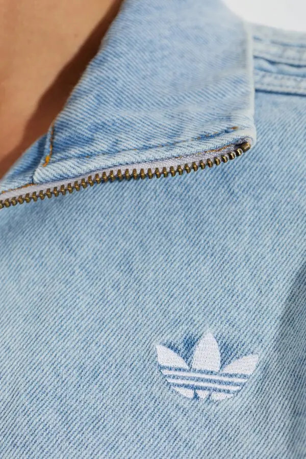 ADIDAS ORIGINALS Embroidered Logo Denim Jacket