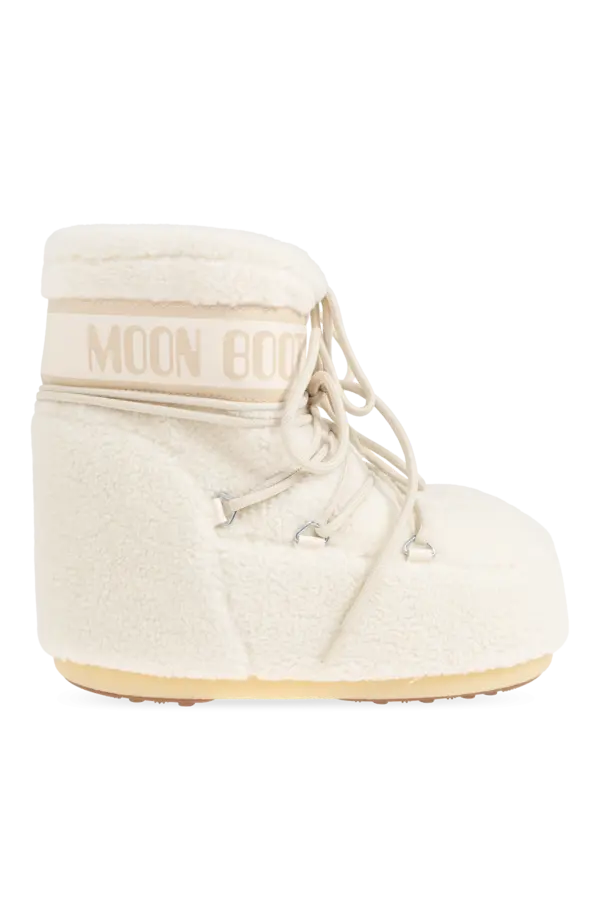 Moon Boot Snow Boots ‘mb Icon Low Fleece - Cream