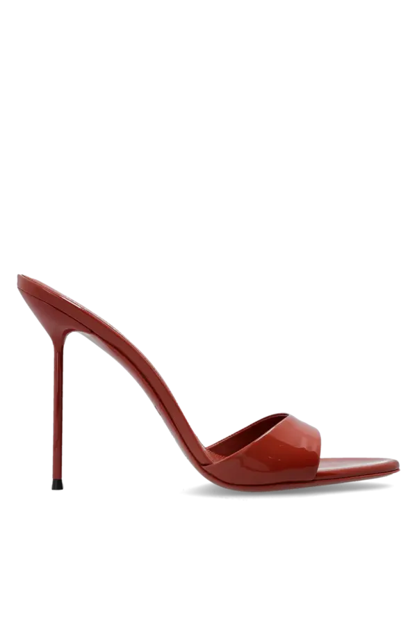 Paris Texas Lidia" Patent Leather Stiletto Heeled Mules