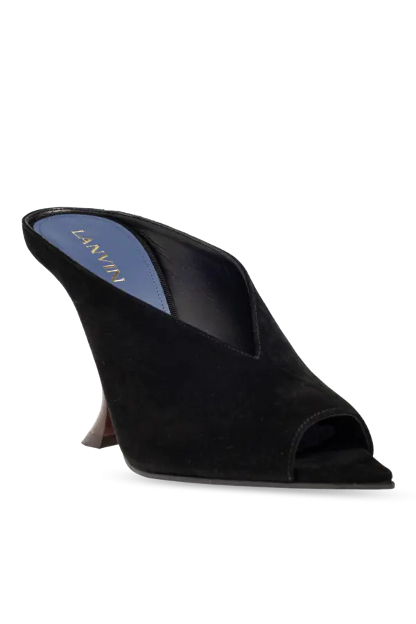 LANVIN Suede Heeled Mules