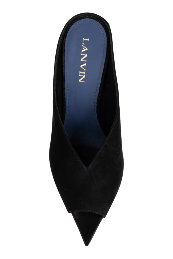 LANVIN Suede Heeled Mules
