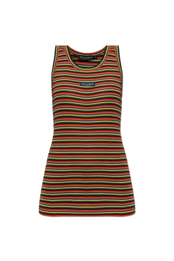 Dolce & Gabbana Striped Pattern Top