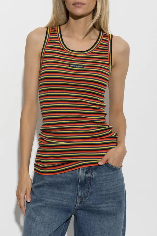 Dolce & Gabbana Striped Pattern Top