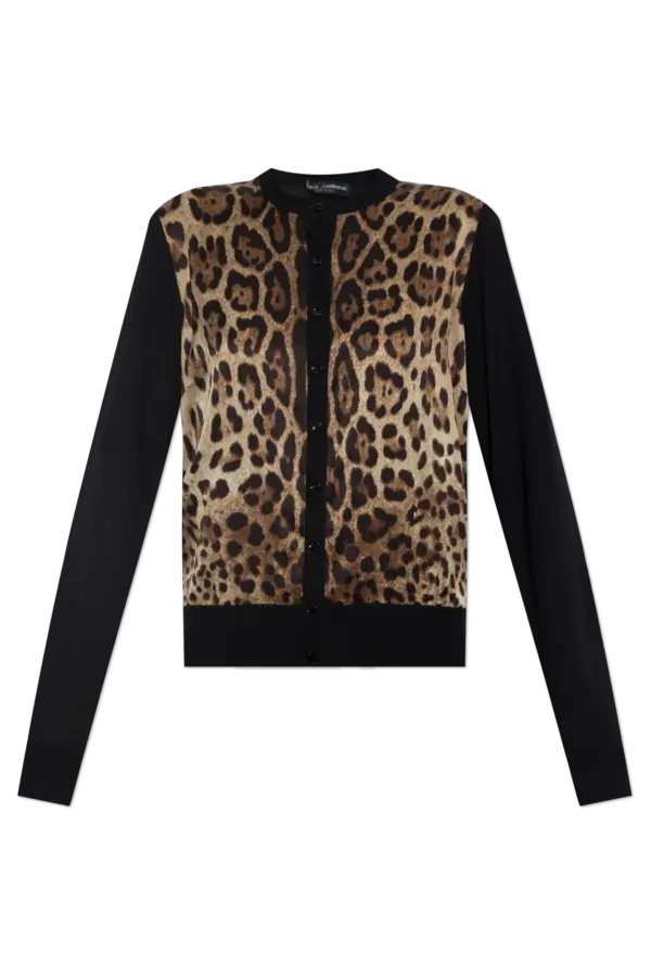 Dolce & Gabbana Animal Print Cardigan