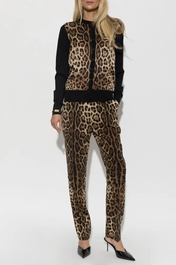 Dolce & Gabbana Animal Print Cardigan