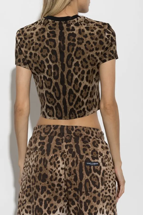 Dolce & Gabbana Animal Motif Top