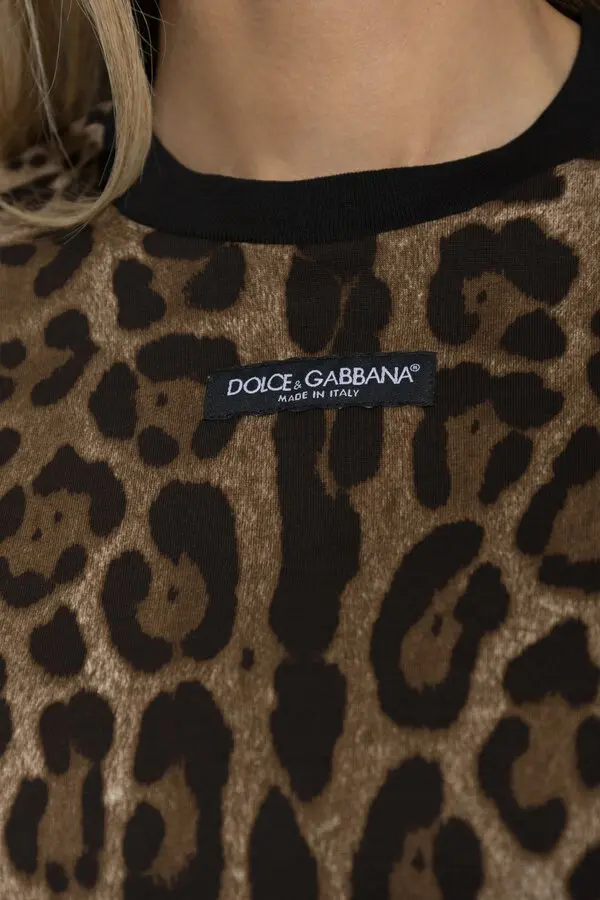 Dolce & Gabbana Animal Motif Top