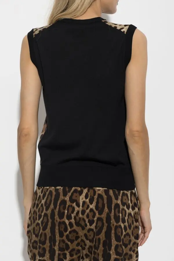 Dolce & Gabbana Animal Print Top