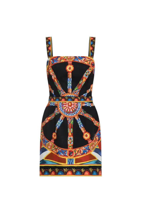 Dolce & Gabbana Carretto Print Maxi Dress - Multicolour
