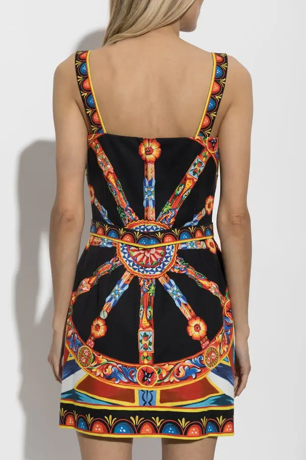 Dolce & Gabbana Carretto Print Maxi Dress