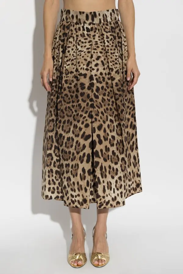 Dolce & Gabbana Animal Print Skirt