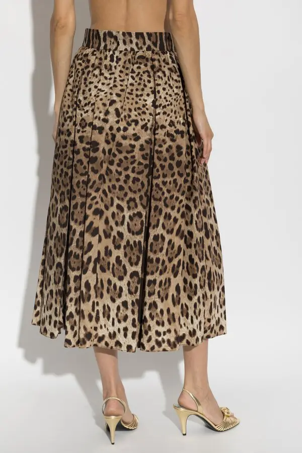 Dolce & Gabbana Animal Print Skirt