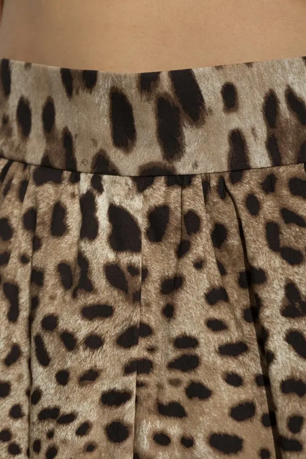Dolce & Gabbana Animal Print Skirt