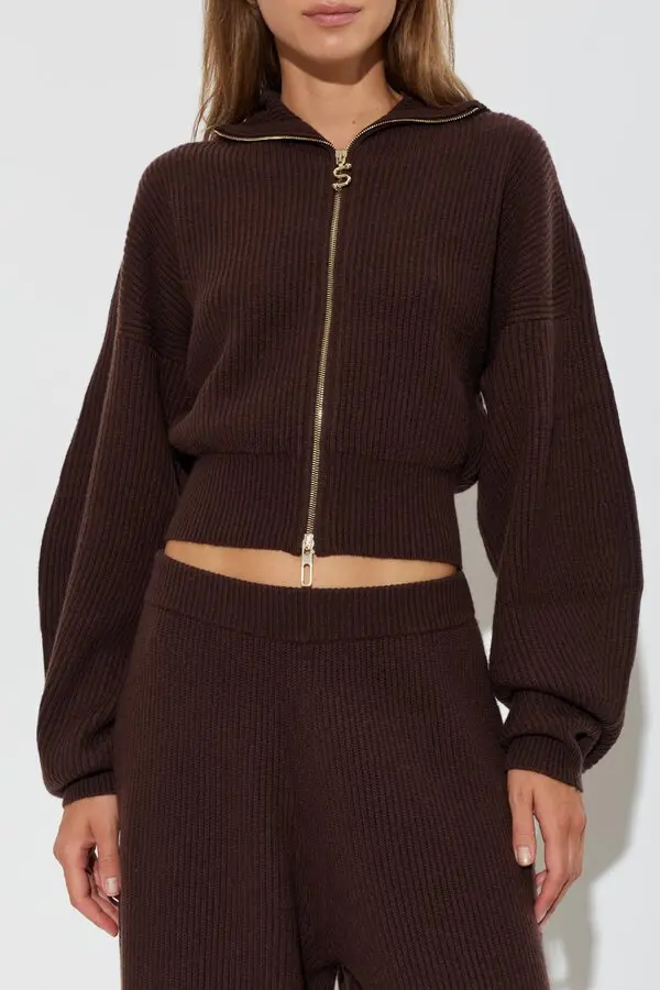 Sportmax Balco" Wool Cardigan - Brown