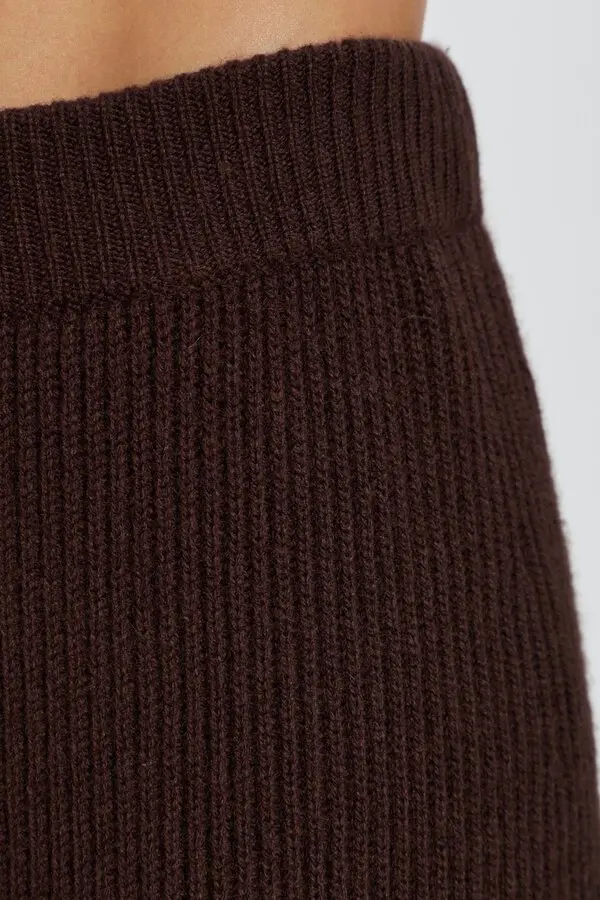 Sportmax Goloso Ribbed Wool Blend Trousers