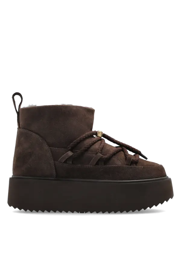 Inuikii Classic Low Platform" Snow Boots - Brown