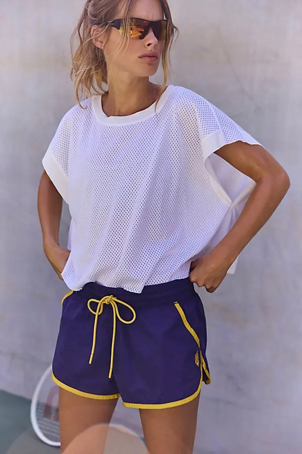 Free People My Time Penny Mesh Tee