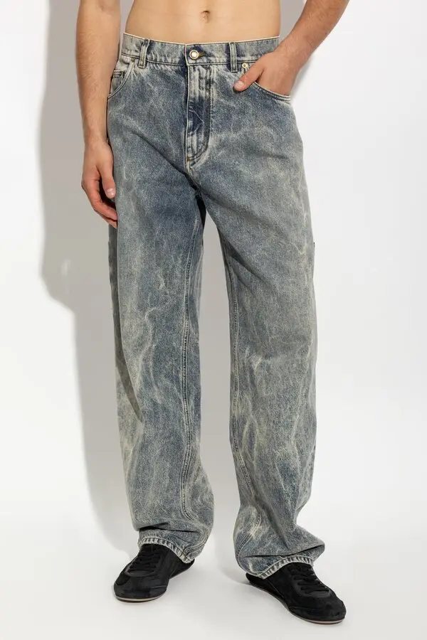 Dolce & Gabbana Vintage Effect Straight Leg Jeans
