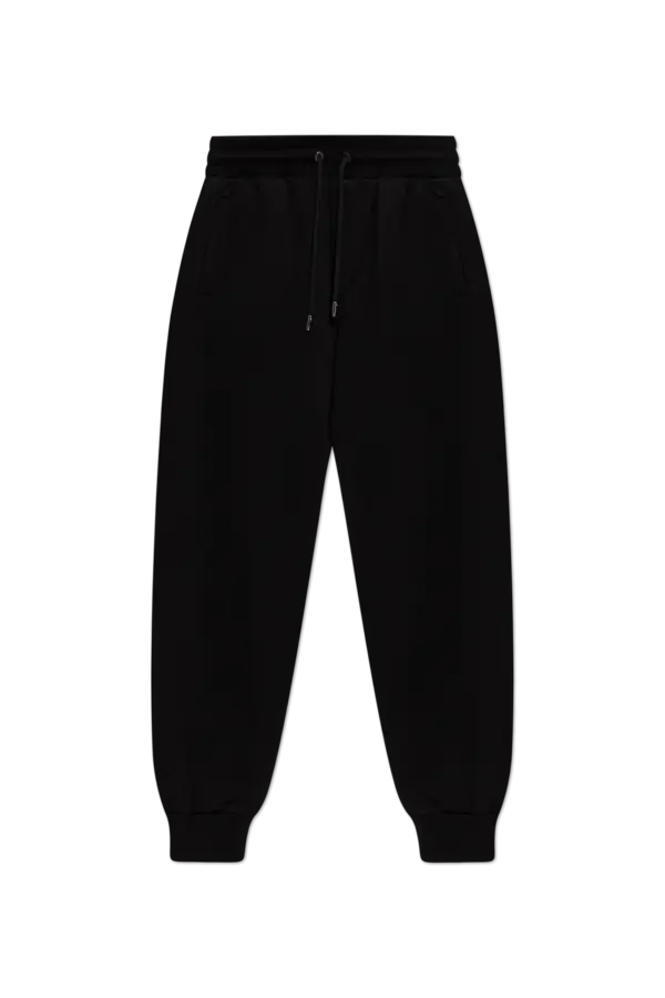 Dolce & Gabbana Sweatpants With Embroidered Logo - Black