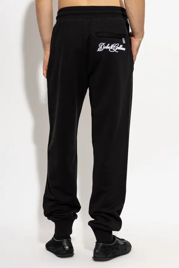 Dolce & Gabbana Sweatpants With Embroidered Logo
