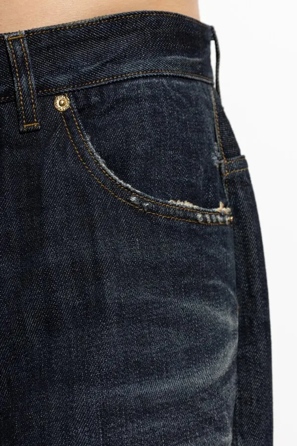 Dolce & Gabbana Wide-leg Jeans With Rolled Cuffs