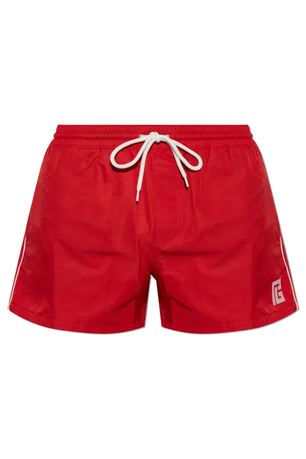 Balmain Swim Shorts - Red