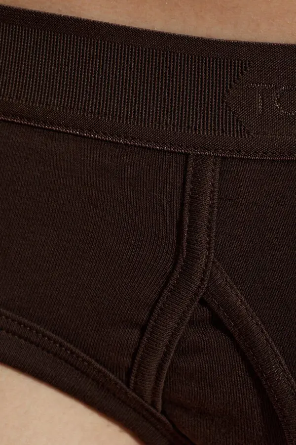 TOM FORD Cotton Briefs With Logo