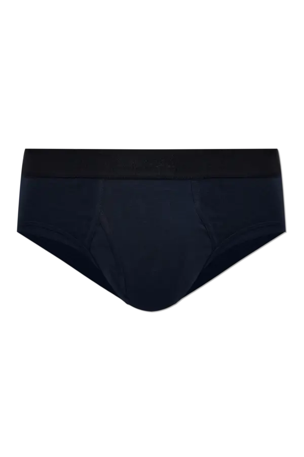 TOM FORD Cotton Briefs With Logo - Navy Blue