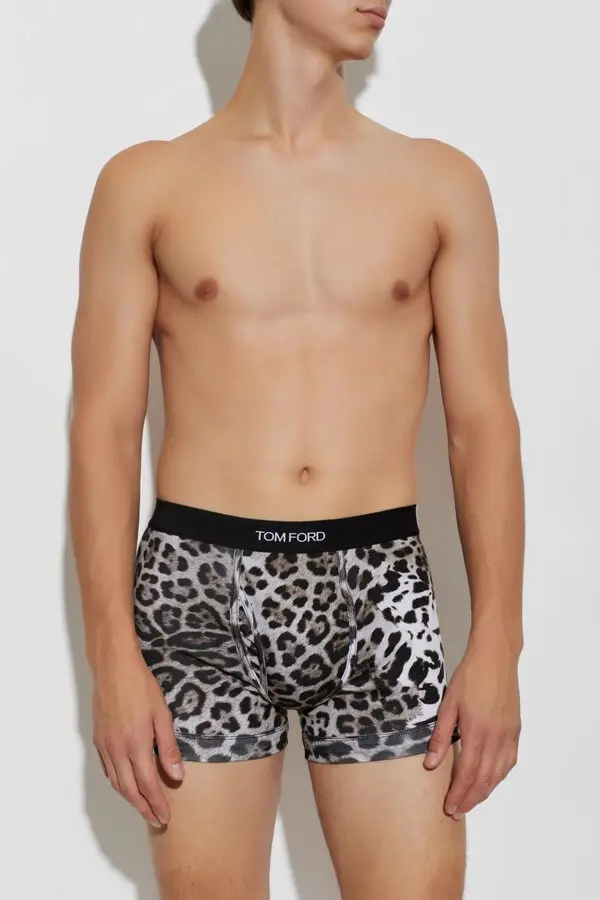 TOM FORD Cotton Boxers With Animal Motif