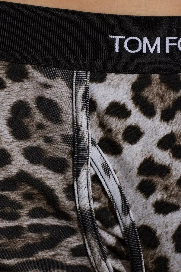 TOM FORD Cotton Boxers With Animal Motif