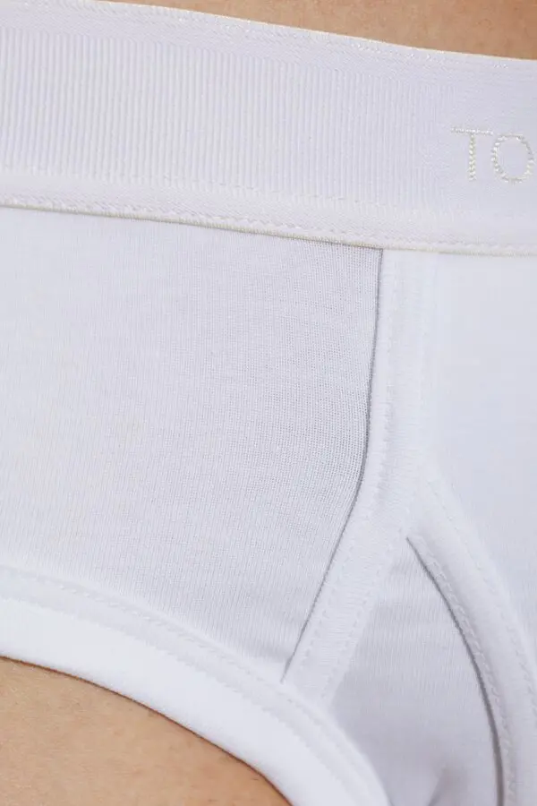 TOM FORD Cotton Briefs With Logo