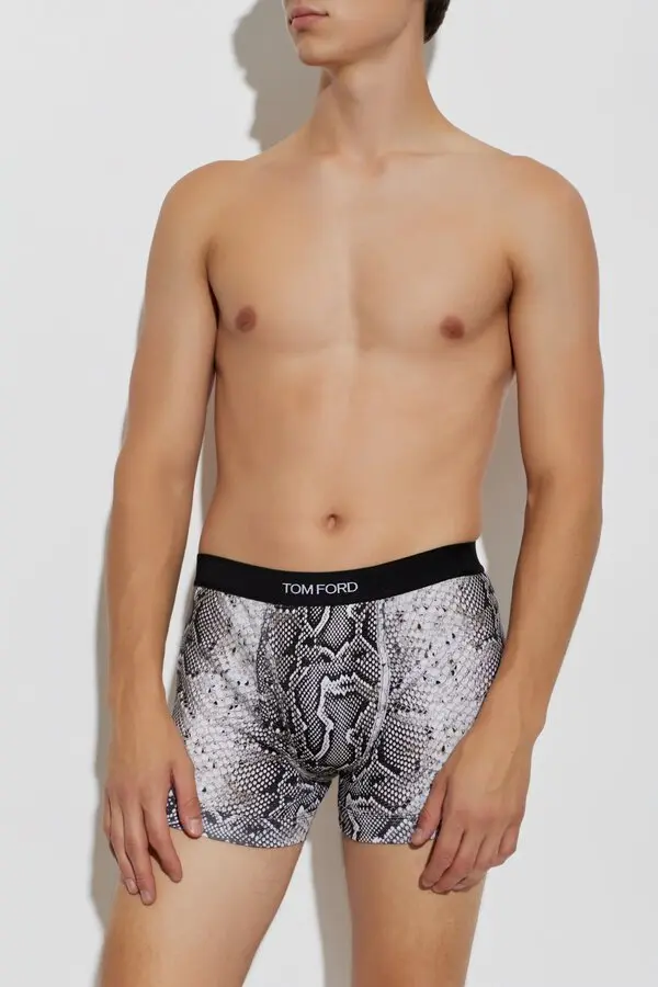 TOM FORD Cotton Boxers With Animal Print