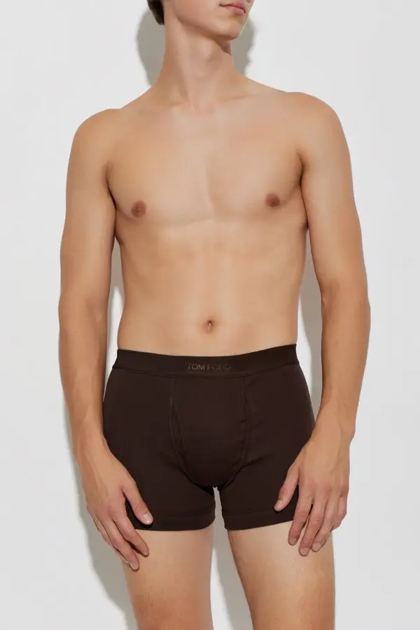 TOM FORD Cotton Boxers With Logo