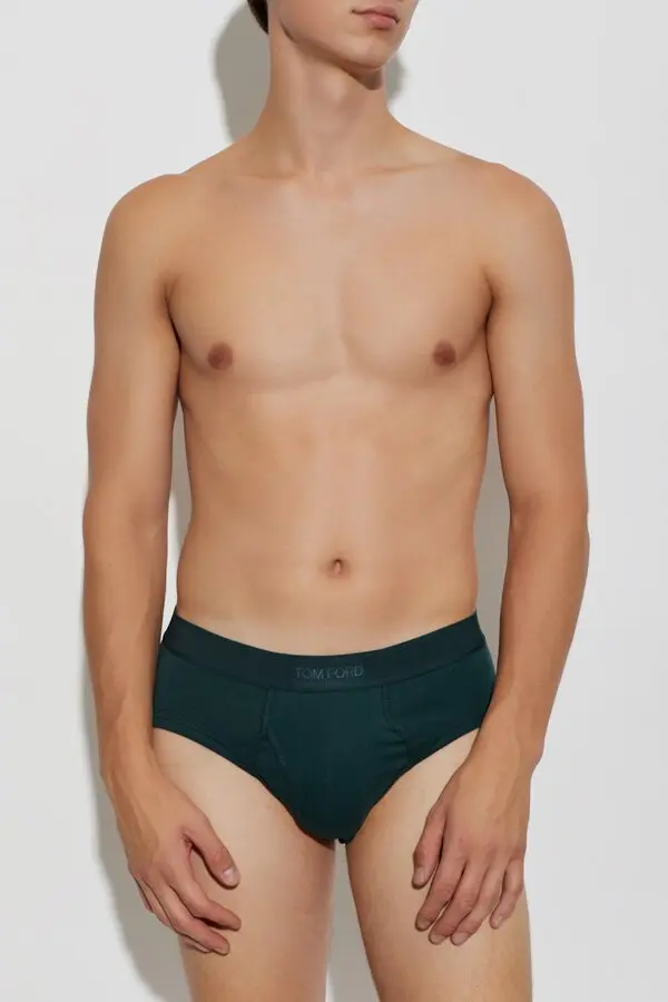 TOM FORD Cotton Briefs With Logo