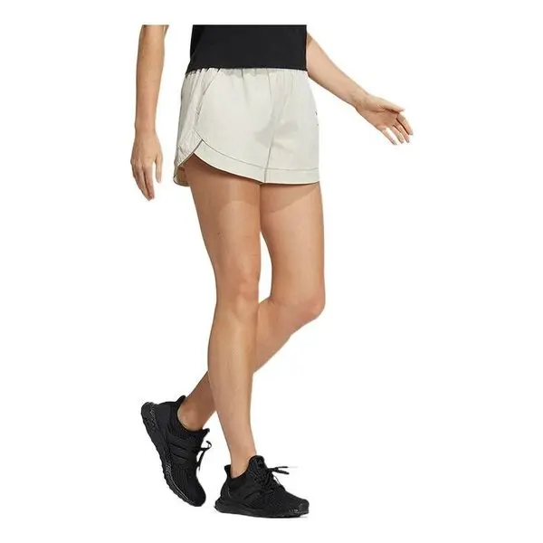 Adidas Logo Elastic Waist Athletic Shorts