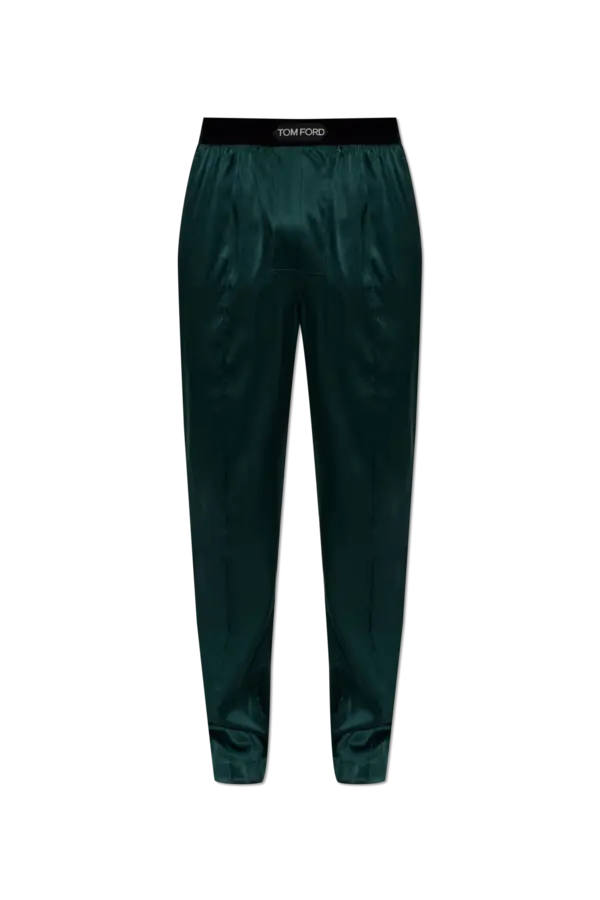 TOM FORD Silk Underwear Pants - Green