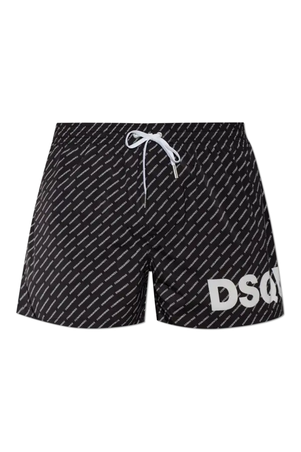 Dsquared2 Monogram Swim Shorts - Black