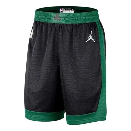 JORDAN Dri-fit Nba Boston Celtics Statement Edition Swingman Basketball Shorts - Black/white/green