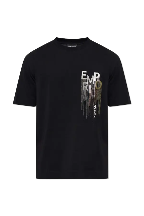 Emporio Armani T-shirt With Logo - Black
