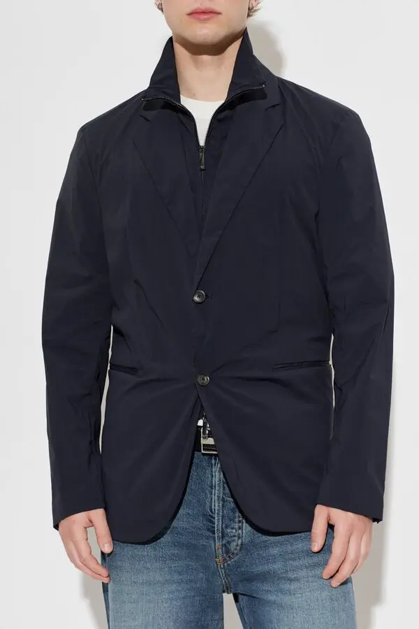 Emporio Armani Blazer With Detachable Stand-up Collar