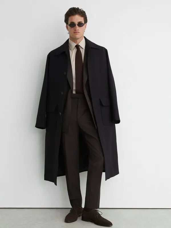 REISS Dream Wool-blend Side-adjuster Suit Trousers Tailored-fit - Chocolate Brown