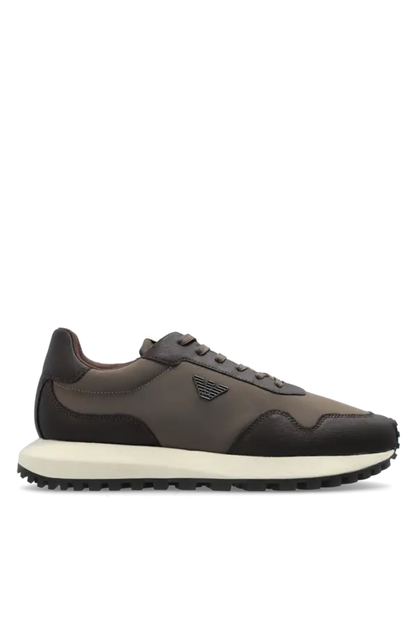 Emporio Armani Low Top Sneakers With Embossed Logo